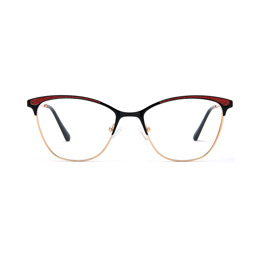 China 2021 Ladies Metal Cat Eye Optical Glasses Eyeglasses Frames Spectacles Frames